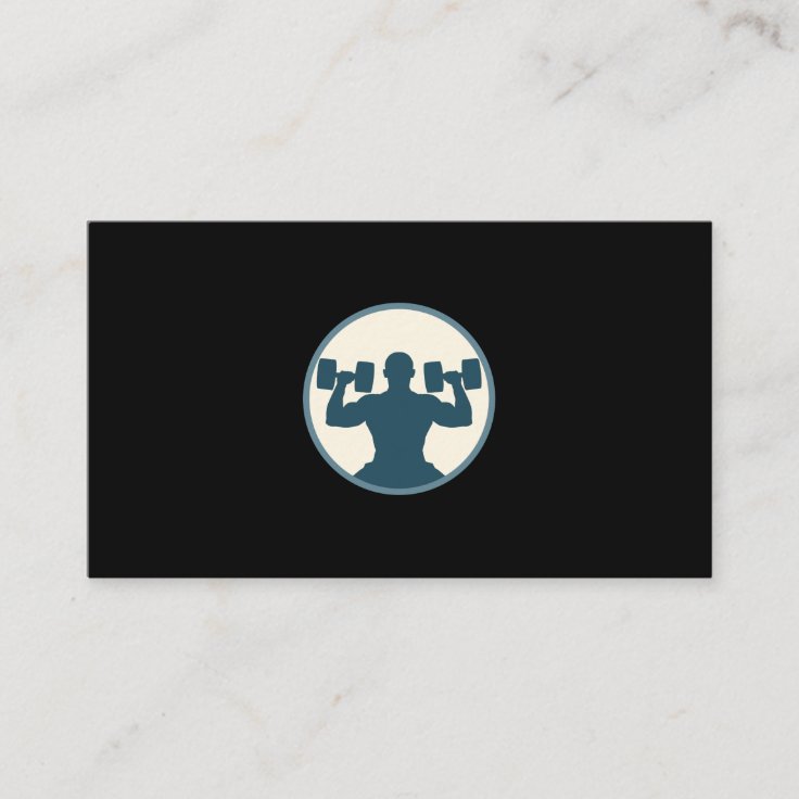 Weight Lifting | Fitness | Personal Trainer Business Card | Zazzle