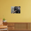 Weight Lifting Motivational Message Poster | Zazzle