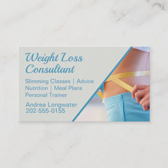 Weight Loss Consultant Slimming Business Card | Zazzle
