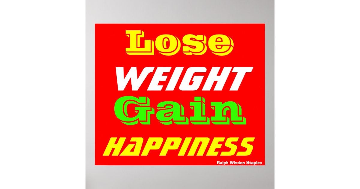 Weight loss poster | Zazzle
