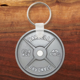 Weight Plate Keychain 20KG 45LB | Zazzle