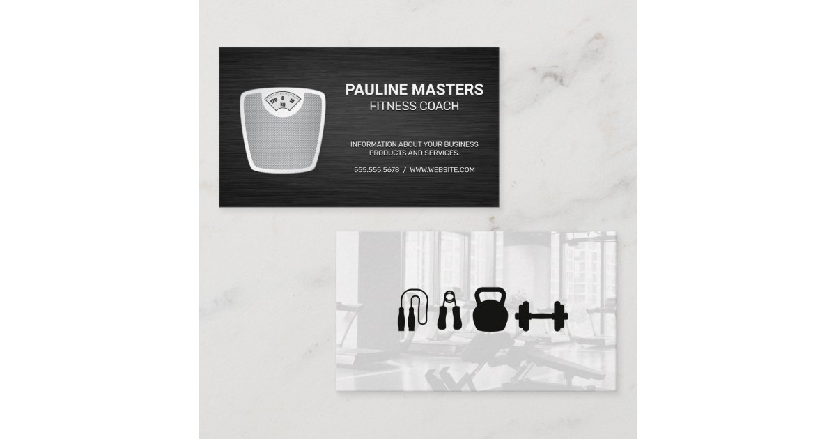 Weight Scale | Personal Trainer | Nutritionist Appointment Card | Zazzle
