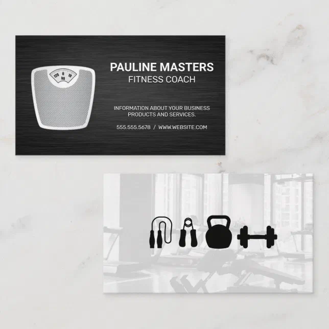 Weight Scale | Personal Trainer | Nutritionist Appointment Card | Zazzle