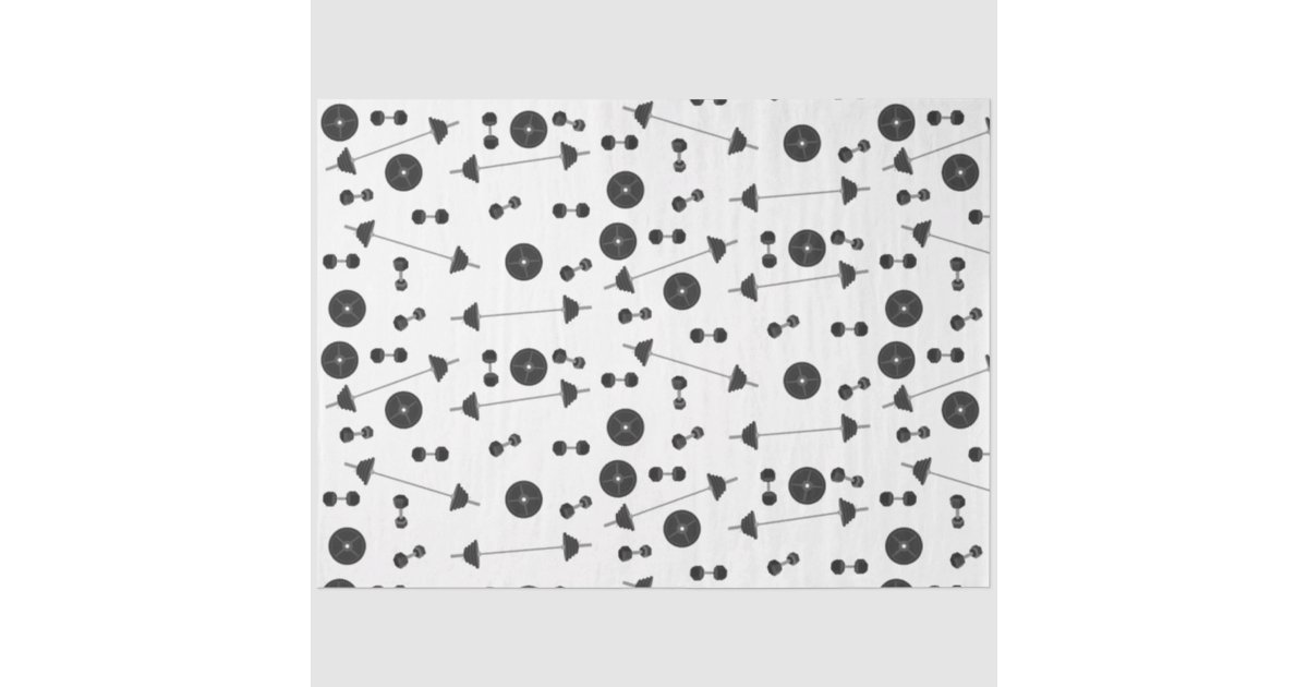 Weight Training Fitness Dumbbell Bodybuilding Tissue Paper | Zazzle