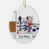 Weightlifter - Male Ceramic Ornament | Zazzle