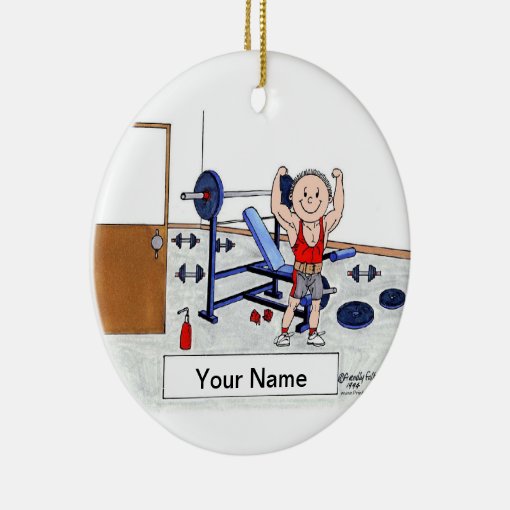 Weightlifter - Male Ceramic Ornament | Zazzle