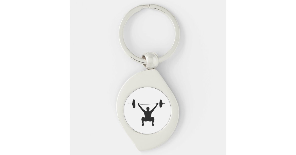 Weightlifting Keychain | Zazzle