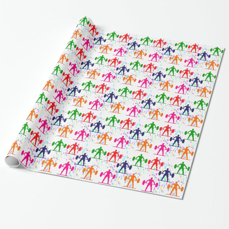 WEIGHTLIFTING WRAPPING PAPER | Zazzle