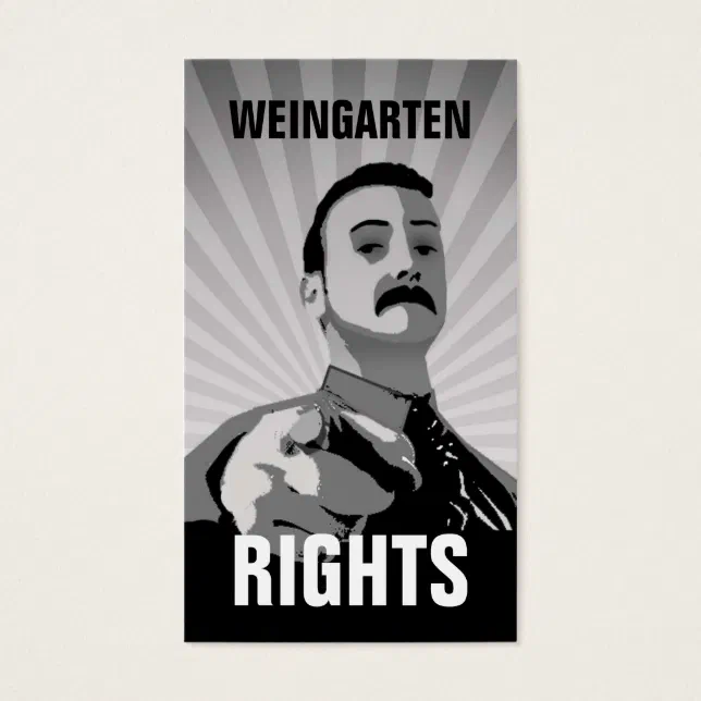 WEINGARTEN RIGHTS Business Card | Zazzle