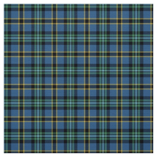 Weir Tartan Print Fabric | Zazzle