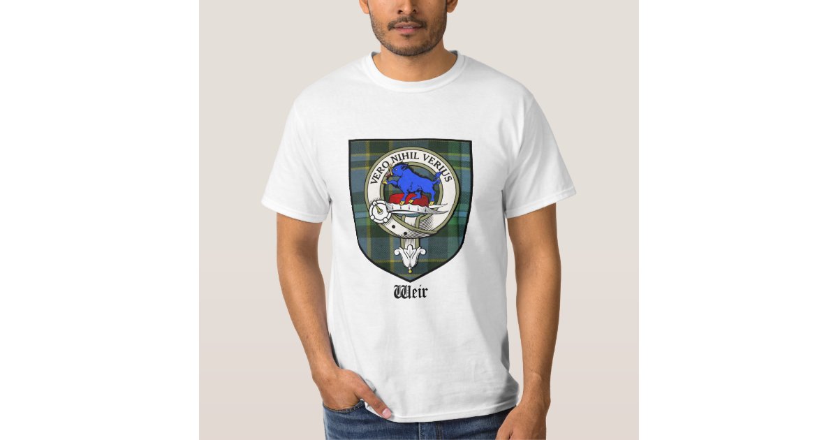 Weir Clan Crest Tshirt / Weir Clan Badge | Zazzle