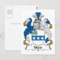 Weir Family Crest Postcard | Zazzle
