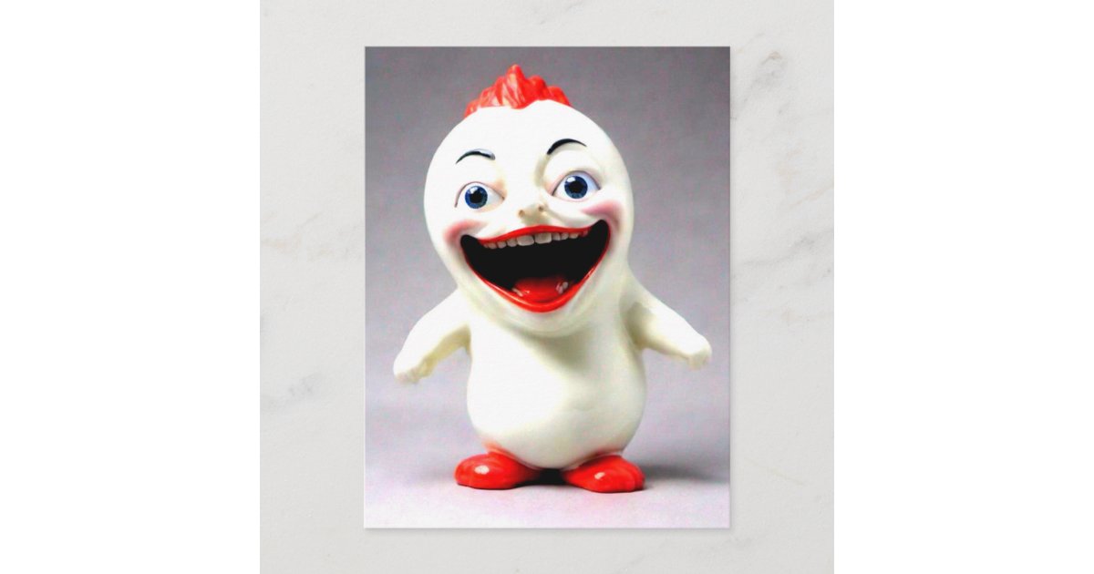 Weird Funny Figurine Postcard | Zazzle