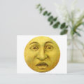Weird Funny Vintage Moon Man Postcard | Zazzle