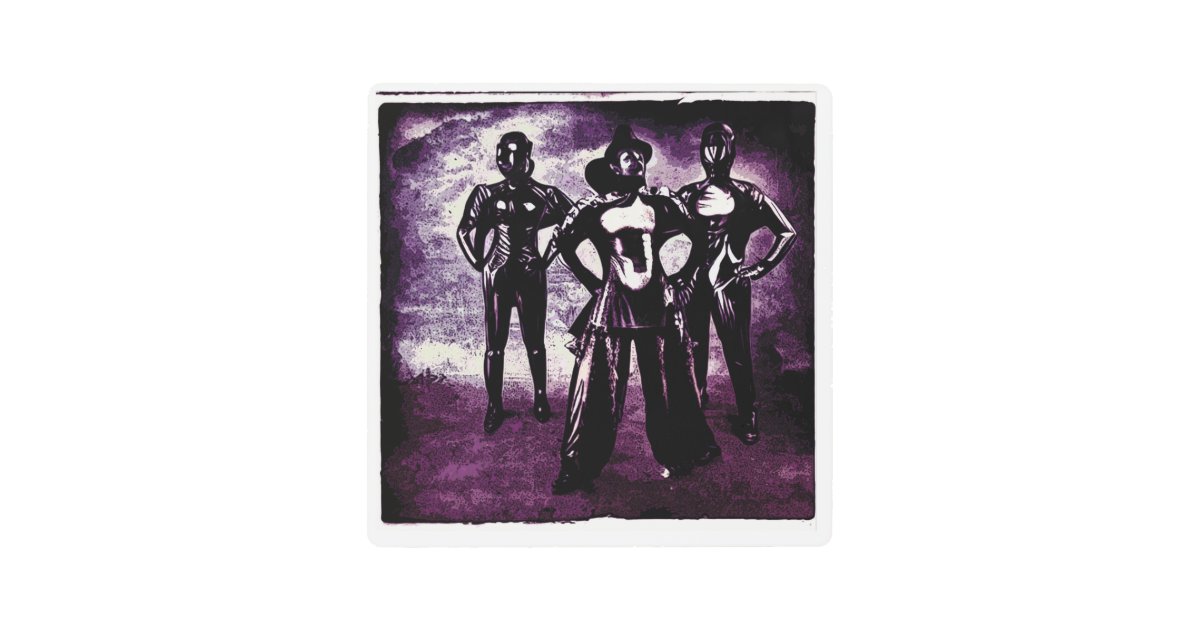 Weird Robot Dancer Models In Purple Metal Print | Zazzle Weird Robot Dancer Models In Purple Metal Print | Zazzle