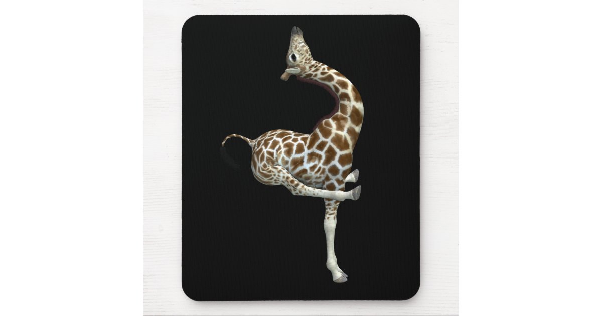 Weird Sportive Giraffe Mouse Pad | Zazzle.com