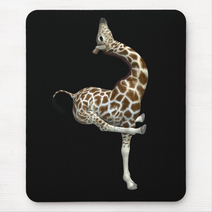 Weird Sportive Giraffe Mouse Pad | Zazzle.com