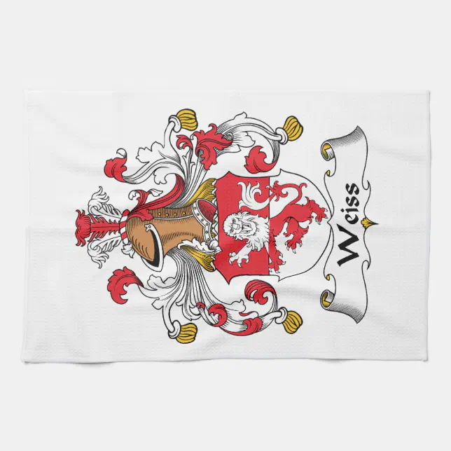 Weiss Family Crest Towel | Zazzle