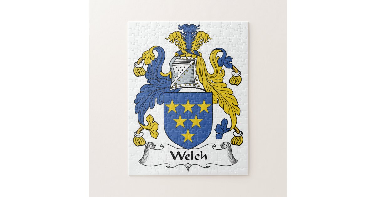 Welch Family Crest Jigsaw Puzzle | Zazzle