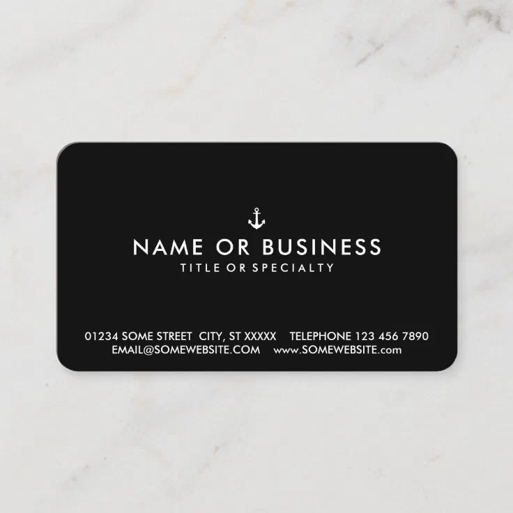 welcome aboard script business card | Zazzle