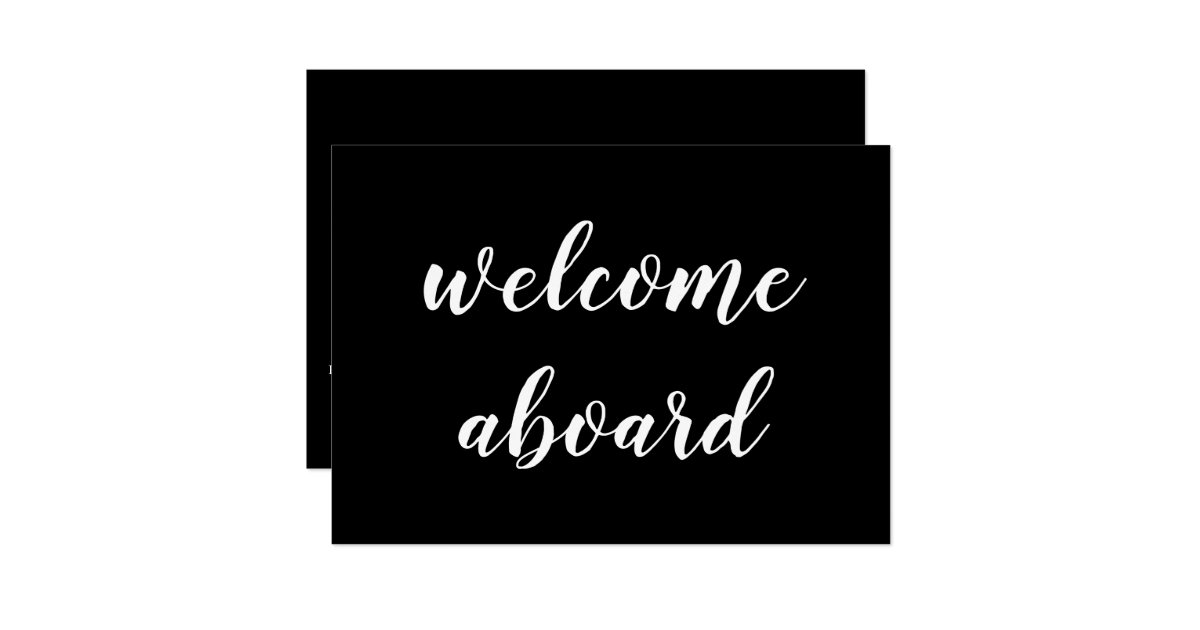 welcome aboard script invitation | Zazzle.com