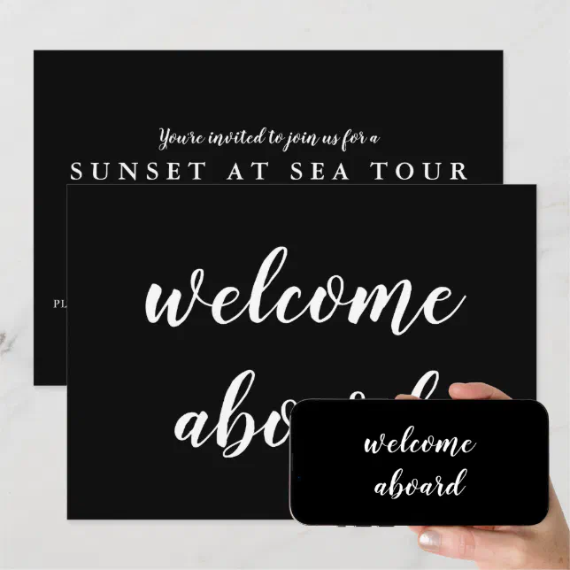 welcome aboard script invitation | Zazzle