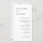 Welcome and Thanks Elegant Thank You Place Cards | Zazzle