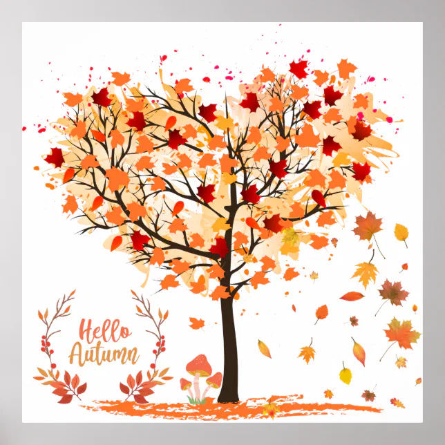 Welcome Autumn Poster | Zazzle
