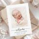 Welcome Baby Birth Announcement Photo Card | Zazzle