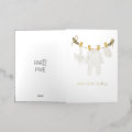 Welcome Baby Boho Foil Congratulations Card | Zazzle