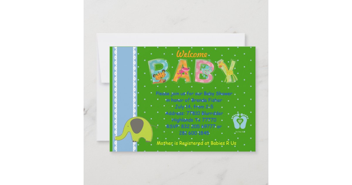 Welcome Baby Invitation | Zazzle