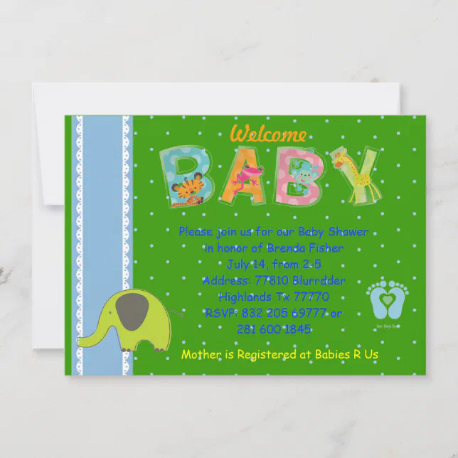 Welcome Baby Invitation | Zazzle