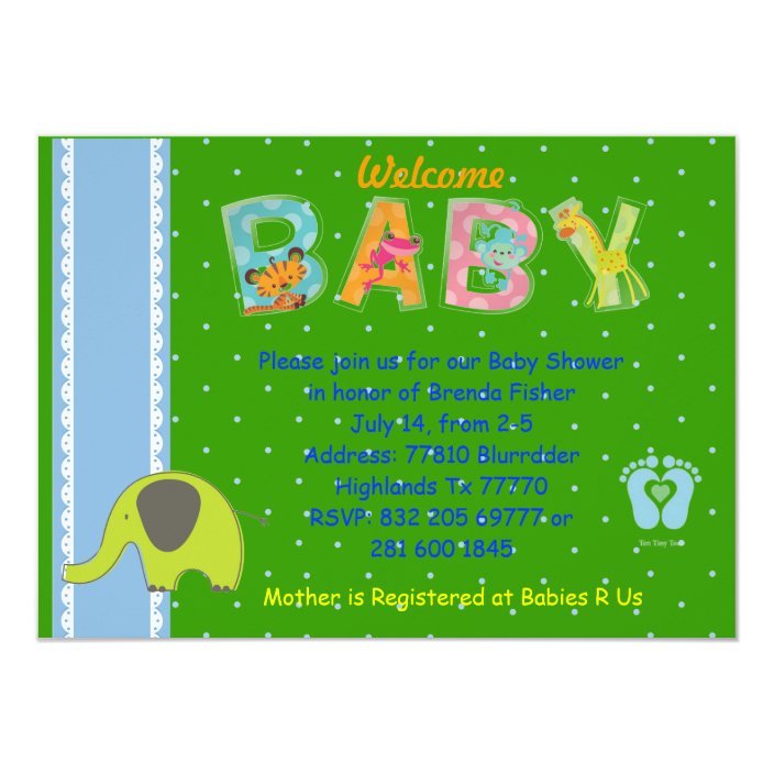 Welcome Baby Invitation | Zazzle.com