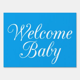 Welcome Baby Sign | Zazzle