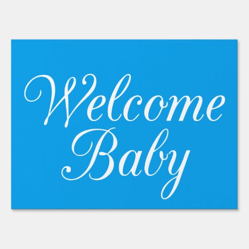 Welcome Baby Sign | Zazzle