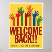 Welcome Back. ASL poster. Poster | Zazzle