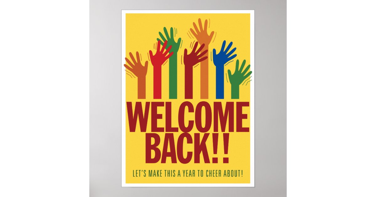 Welcome Back. ASL poster. Poster | Zazzle