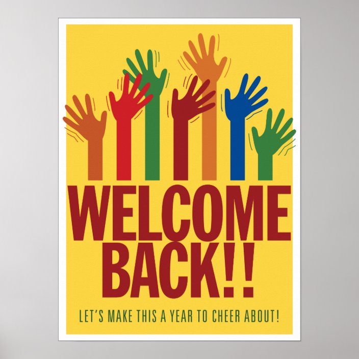 Welcome Back. ASL poster. Poster | Zazzle.com