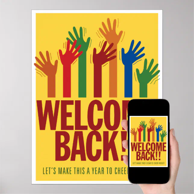 Welcome Back. ASL poster. Poster | Zazzle