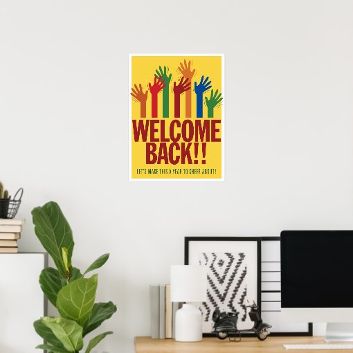 Welcome Back. ASL poster. Poster | Zazzle
