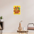Welcome Back. ASL poster. Poster | Zazzle