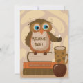 Welcome Back Brown Owl Teacher Invitation | Zazzle