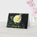 Welcome Back Card with Yellow Roses | Zazzle