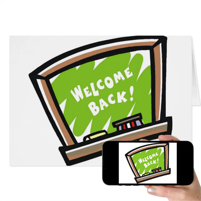 Welcome Back Chalkboard | Zazzle