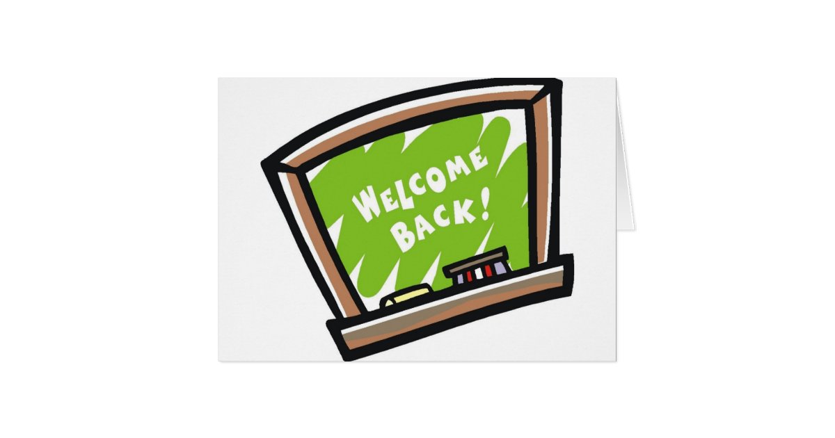 Welcome Back Chalkboard | Zazzle