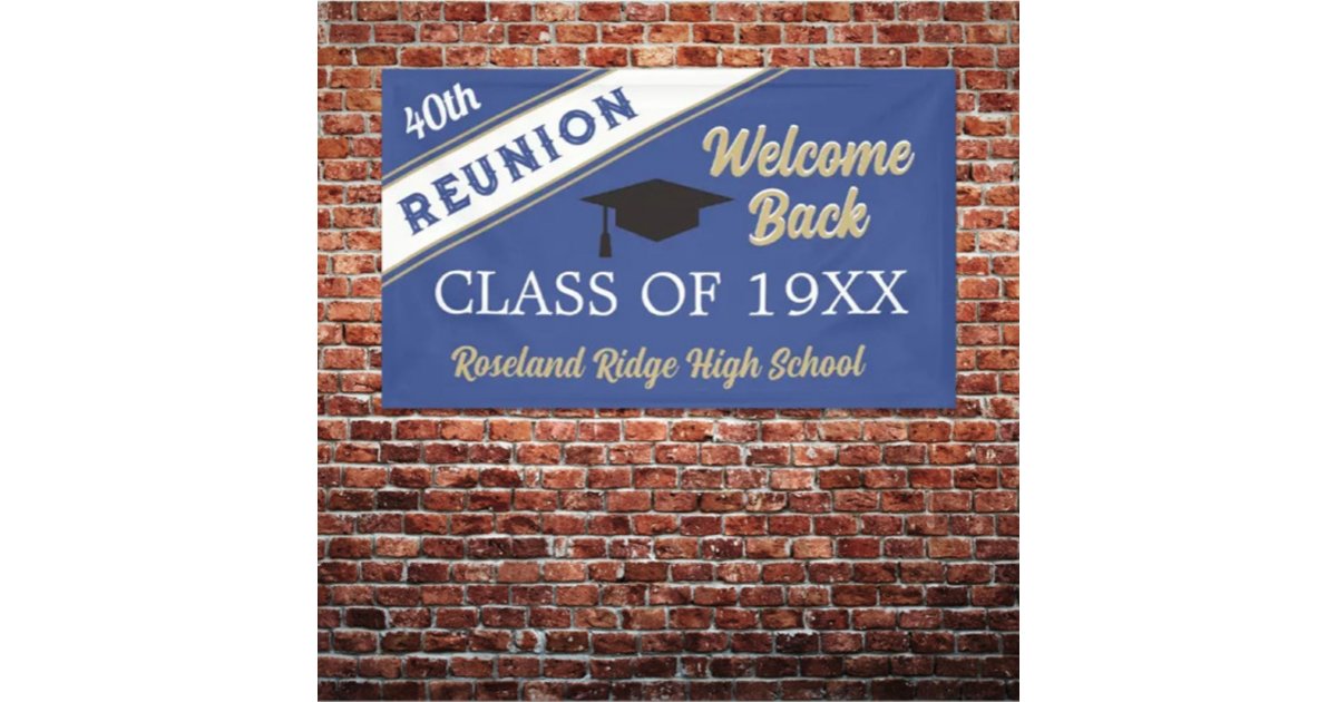 Welcome Back Class Reunion Banner | Zazzle