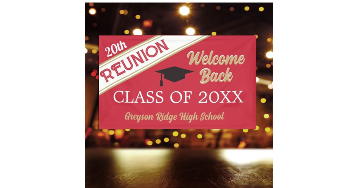Welcome Back Class Reunion Banner | Zazzle