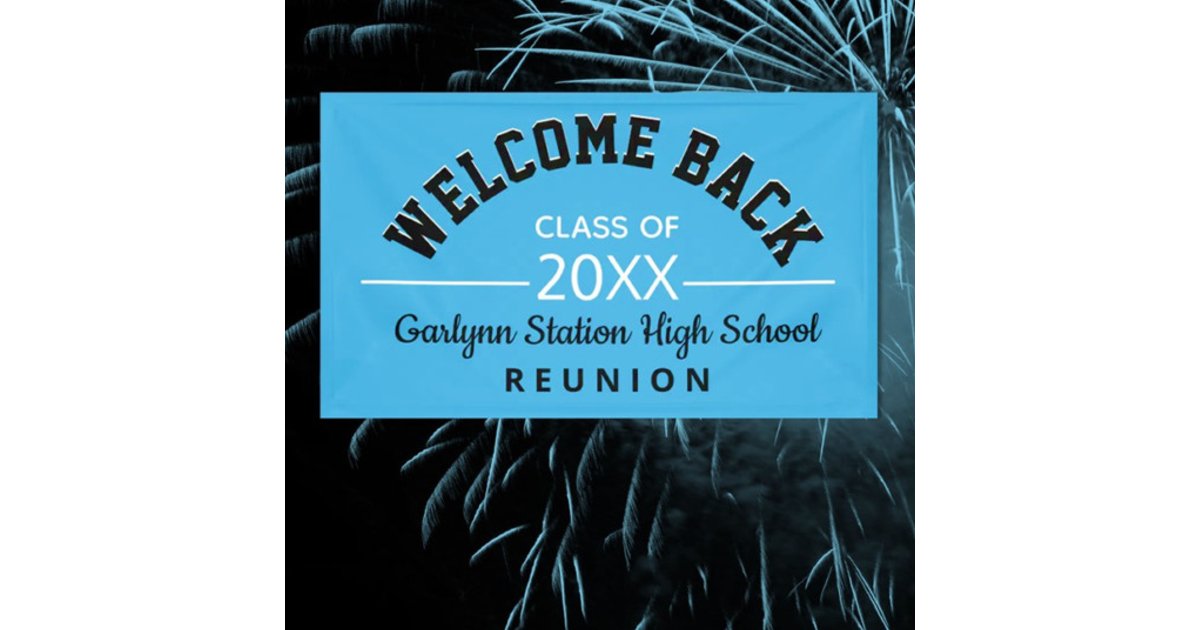 Welcome Back Class reunion banner | Zazzle