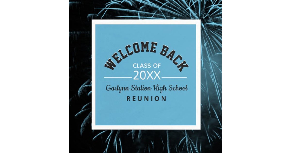 Welcome Back Class reunion paper Napkins | Zazzle