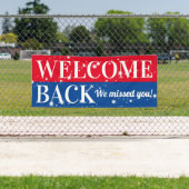 Welcome Back customer or employee re-opening Banner | Zazzle